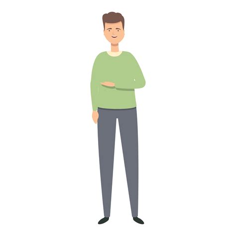 Teacher Desktop Icon Cartoon Vector Male Character 14362661 Vector Art