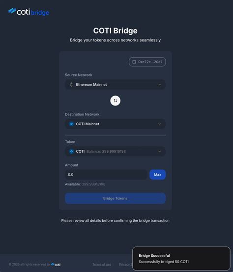 Coti Bridge Coti V2 Documentation