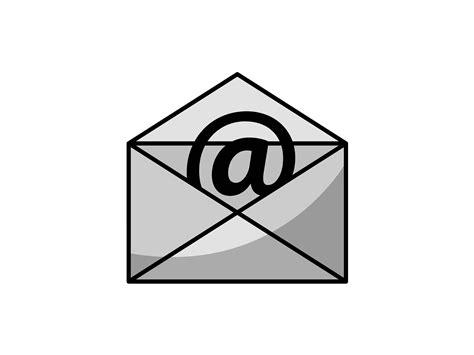 A Greysale Color Of Email Inbox Icon Graphic By Themagicboxart · Creative Fabrica A Greysale Color Of Email Inbox Icon Graphic By Themagicboxart · Creative Fabrica