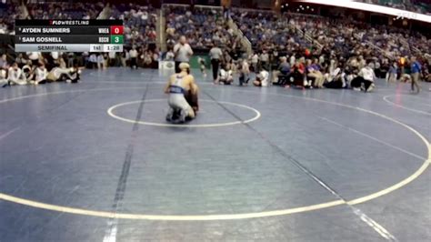 2a 126 Lbs Semifinal Sam Gosnell Rutherfordton Spindale Central High School Vs Ayden Sumners