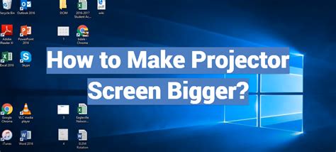 how to make projector screen bigger projectorprofy