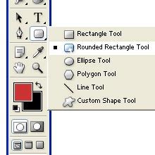 Draw Rounded Rectangle By Using Rounded Rectangle Tool In Photoshop