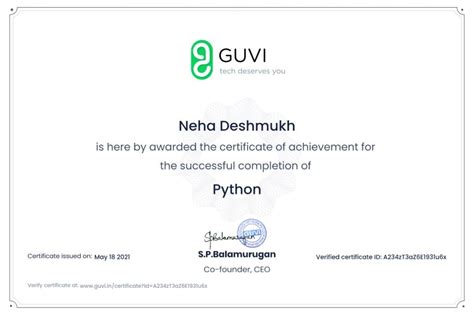 Neha Deshmukh On Linkedin Pythonprogramming Python Guvi