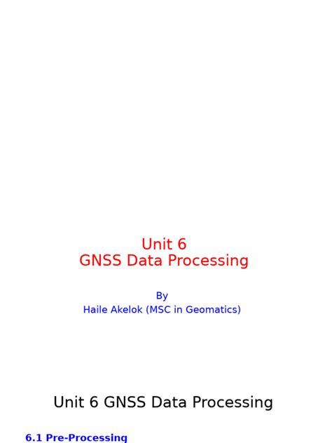 Gnss Processing Pdf