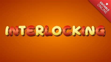 Interlocking Autumn 3d Font Text Effect Generator
