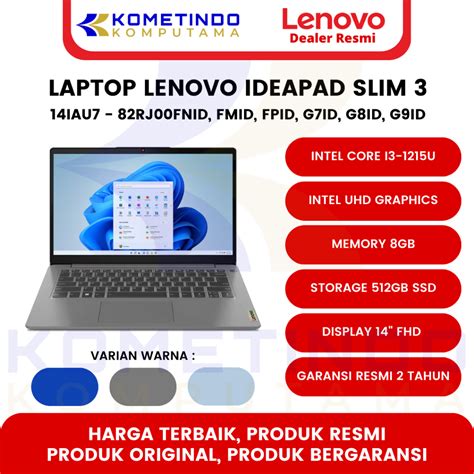 Jual Laptop Lenovo IdeaPad Slim IAU Intel Core I U Intel UHD
