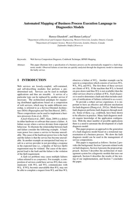 pdf automated mapping of business process execution language to