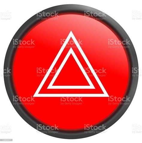 검은 둥근 반지 벡터 일러스트 레이 션이있는 자동차 빨간색 위험 표시등 버튼 0명에 대한 스톡 벡터 아트 및 기타 이미지 0명 3차원 형태 경계 표지 Istock