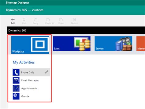 USING SITE MAP DESIGNER IN DYNAMICS 365 DIY D365