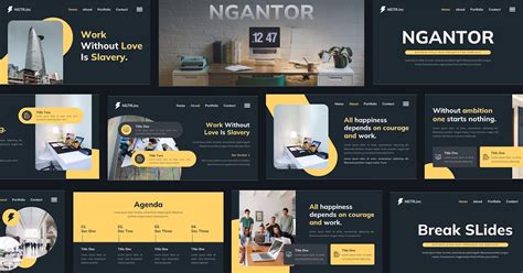 Ngantor Шаблоны презентаций для бизнеса в формате Powerpoint Шаблоны презентаций Envato