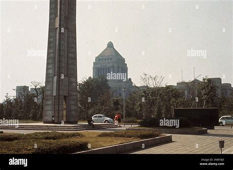 Exterior Views Of The Diet Parliament Building In Tokyo In 1968 Ap