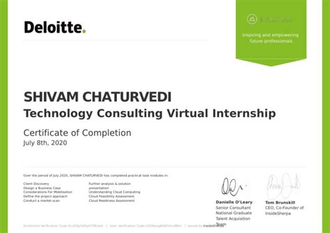 Deloitte Completion Certificate Pdf