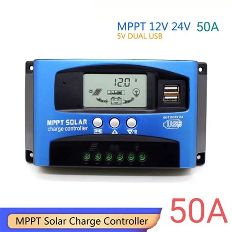 Jual Mppt 100a Sollar Charger Controller Scc Solar Panel Surya Plts 12v 24v 12 24v 50a Kab