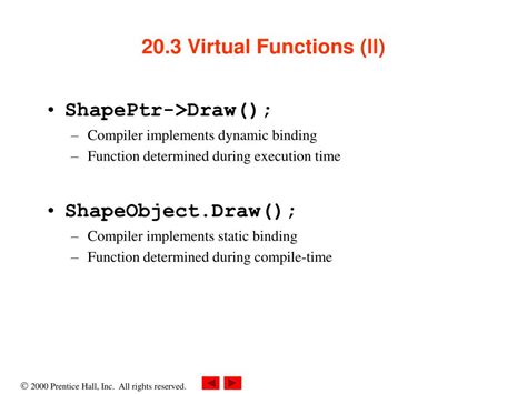 Ppt Chapter 20 Virtual Functions And Polymorphism Powerpoint Presentation Id6774586