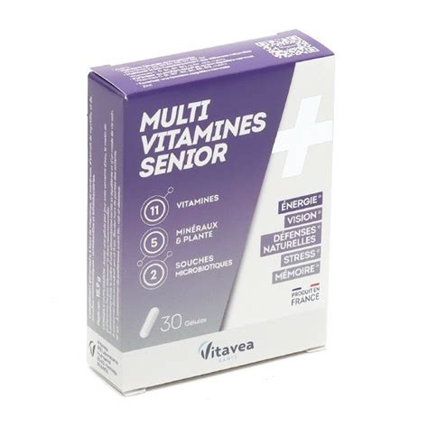 Vitavea Multivitamines Senior Gélules Immunité Fatigue