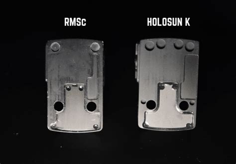 Holosun K Series Footprint Vs Rmsc