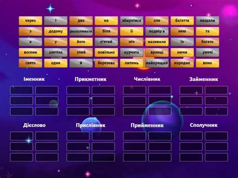 Частини мови 4 клас Group Sort