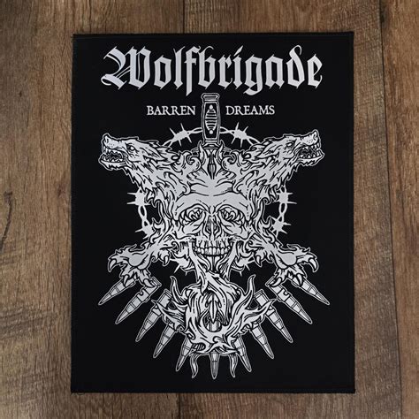 Wolfbrigade Barren Dream Shaped Backpatch Crust Punk Metal Etsy
