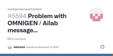 Problem With Omnigen Ailab Message Ailabomnigen Failed To Import