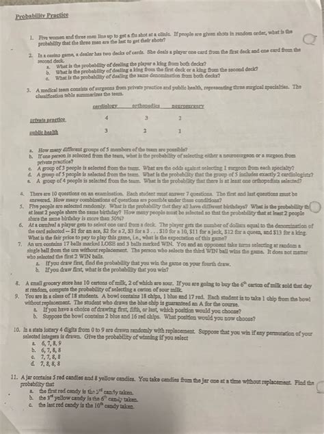 Solved Probability Practice Five Women And Three Men Ins Chegg Com
