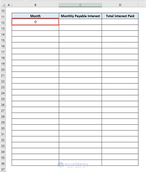 Creating A Simple Interest Loan Calculator With A Payment Schedule In Excel 5 Steps