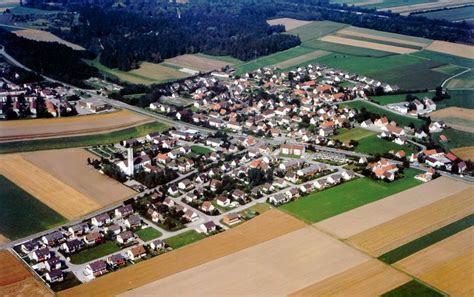 Stettenhofen Plz 86462 Raum Wertingen Luftaufnahme Vom Sommer 1986