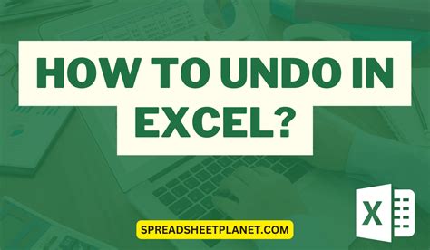 How To Undo In Excel Easy Ways