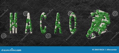 Macao With Name Isolated White Background Stock Illustration