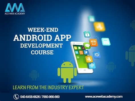 weekend android app development course at ace web academy