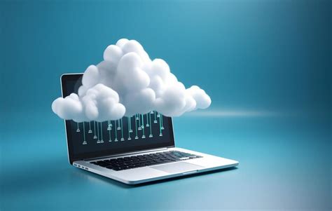 Premium Photo Cloud Data Storage Cloud Computing And Data Transfer Concept Ai Generated