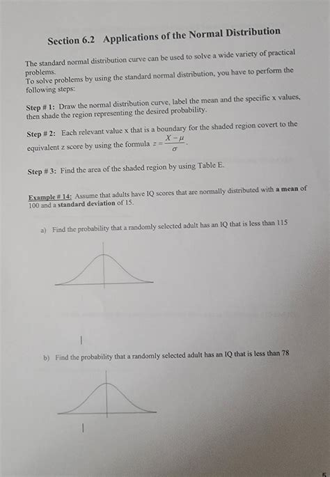 Solved Section Applications Of The Normal Distribution Chegg