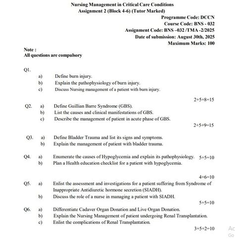 Ignou Bns 032 Tma 2 Solved Assignment 2025 Pdf English