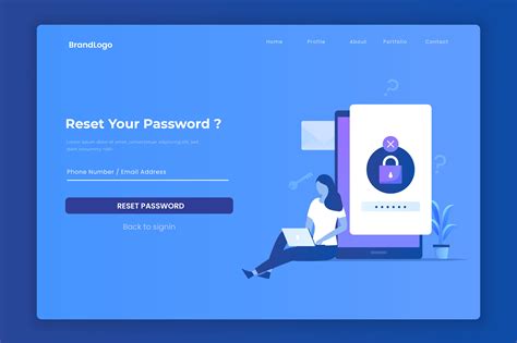 Reset Password Illustration Concept Graphic By Hengkil · Creative Fabrica