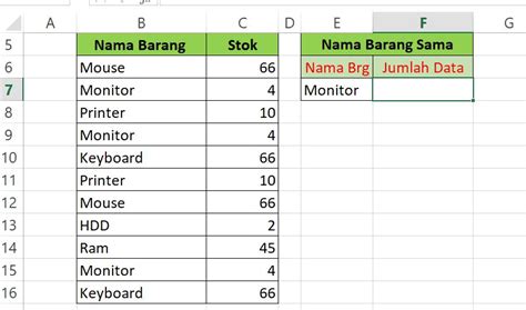 Cara Menghitung Data Yang Sama Di Excel Neicy Tekno