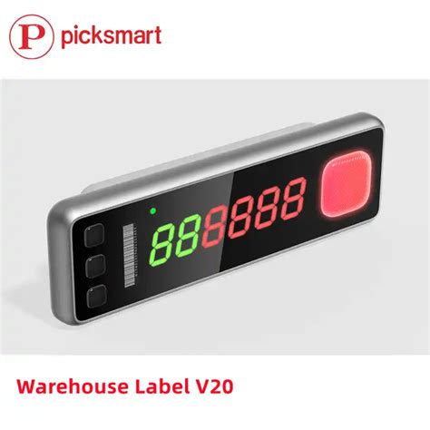 Warehouse V20 Pick To Light Sorting Order System 6 Digit Put Wall