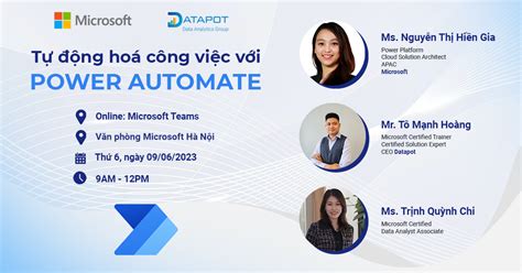 workshop “tự động hóa công việc với power automate