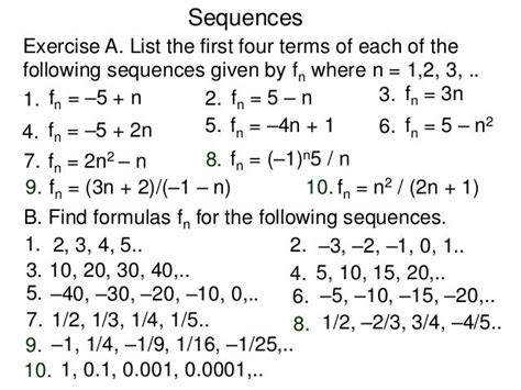 5 1 Sequences And Summation Notation