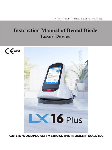 Instructions For Use Lx16 Plus Pdf Laser Optical Fiber