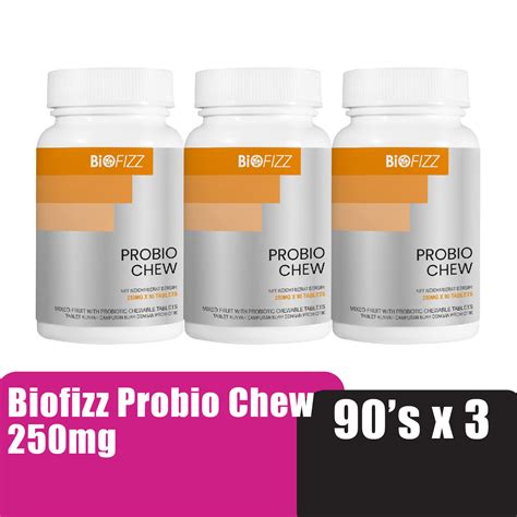 Biofizz Probio Chew 90s X 3 Digestive Enzymes And Probiotics Chewable Tablets