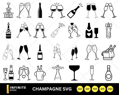champagne svg champagne bottle svg celebration svg happy new year
