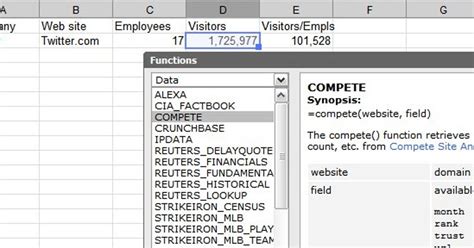 Editgrid Spreadsheet Mashes Up Your Numbers With Online Stats Cnet