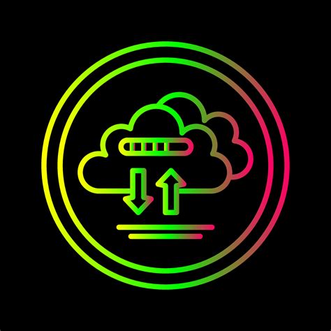 Cloud Data Vector Icon Vector Art At Vecteezy