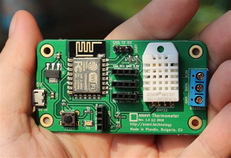 Getting Started With Temperature And Humidity Sensors On Esp8266 Using Anavi Thermometer Cnx