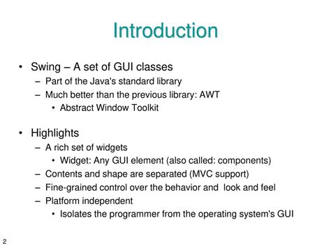 A Quick Java Swing Tutorial Ppt Video Online Download