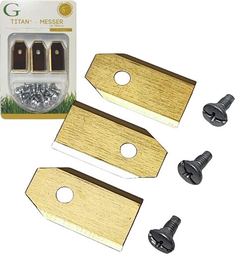G Greengrass Tools Titan Replacement Blades Compatible With Gardena Sileno Husqvarna Automower