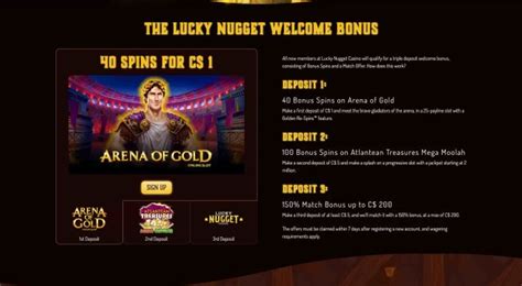 Lucky Nugget Review 2024 200 Bonus 140 Free Spins