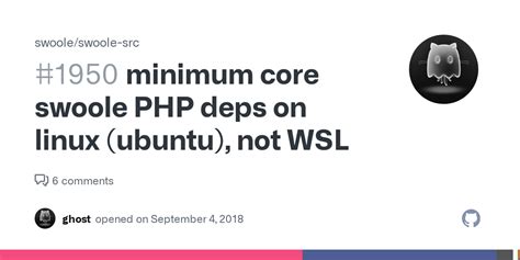 Minimum Core Swoole Php Deps On Linux Ubuntu Not Wsl · Issue 1950