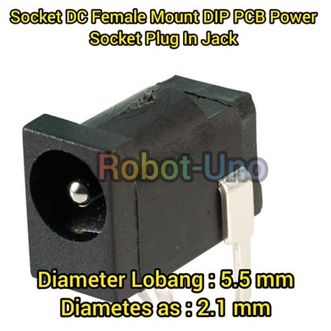Jual Socket Dc Female Mount DIP PCB Power Socket Plug In Jack Shopee Indonesia