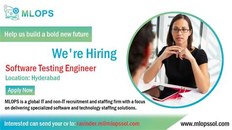 We Are Hiring Software Testing Engineer Ii Position Software Testing… Mlops Solutions Private