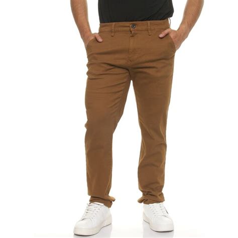 Pantalón Casual Chino Gabardina Para Hombre Silver Plate
